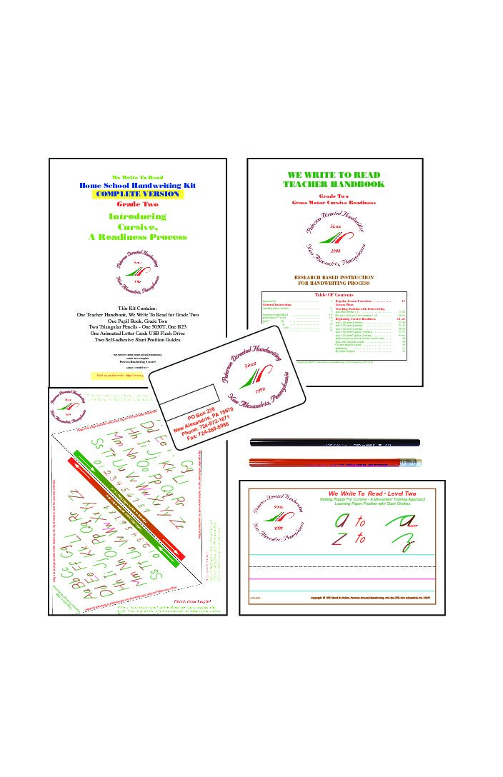 Home School Kit – Complete Grade 2 – Peterson Directed Handwriting