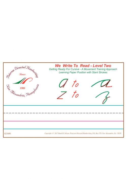 Online Store for Peterson Directed Handwriting Products. Learn Cursive.
