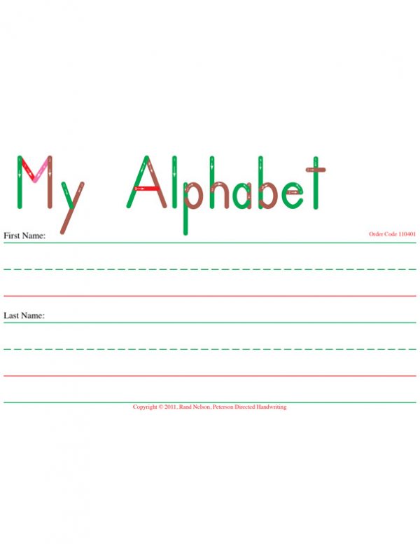 My Alphabet Folder – Peterson Handwriting